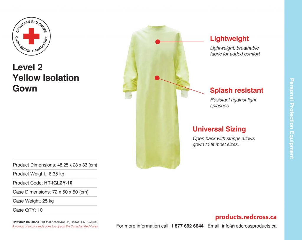 Wear Isolation Gown Sign